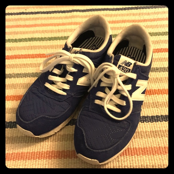 New Balance | Shoes | Retro Style Blue Runner New Balance 42 Sneakers ...